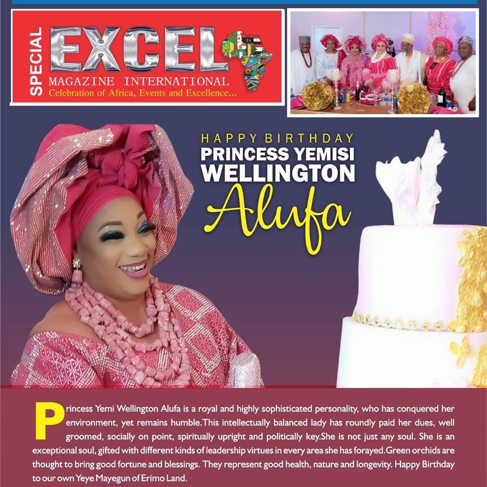 Princess Yemisi, the Yeye Mayeigun of Erinmo, marks her 61st birthday ...